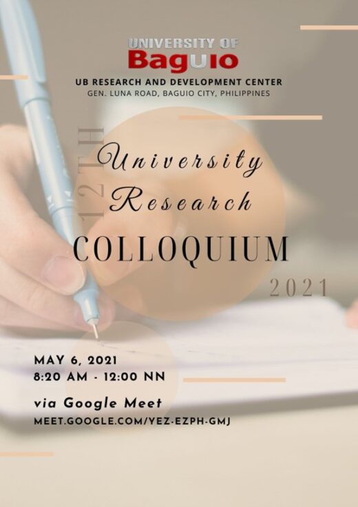 12th University Research Colloquium: A Virtual Presentation