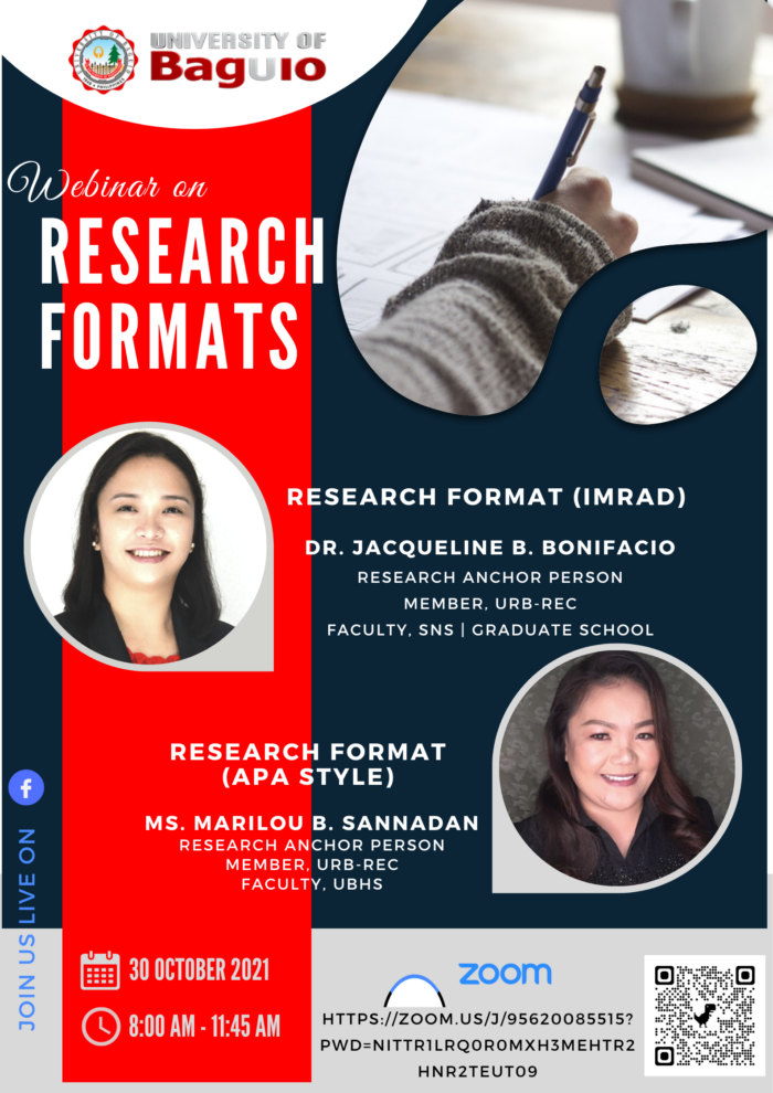 Webinar on Institutional Research Format