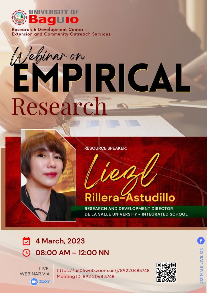 Webinar On Empirical Research Design Phase